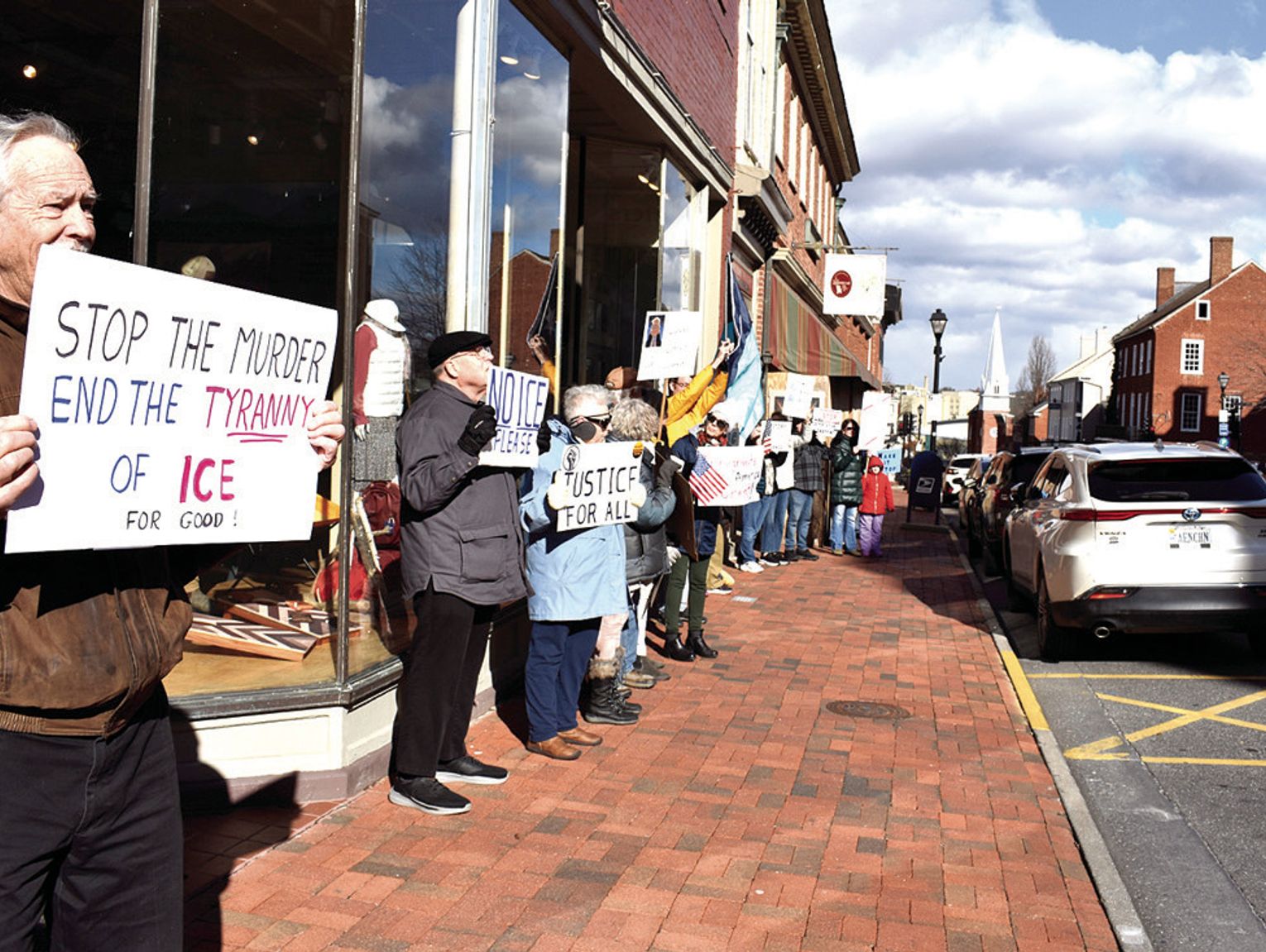 Area Residents Join ICE Protest