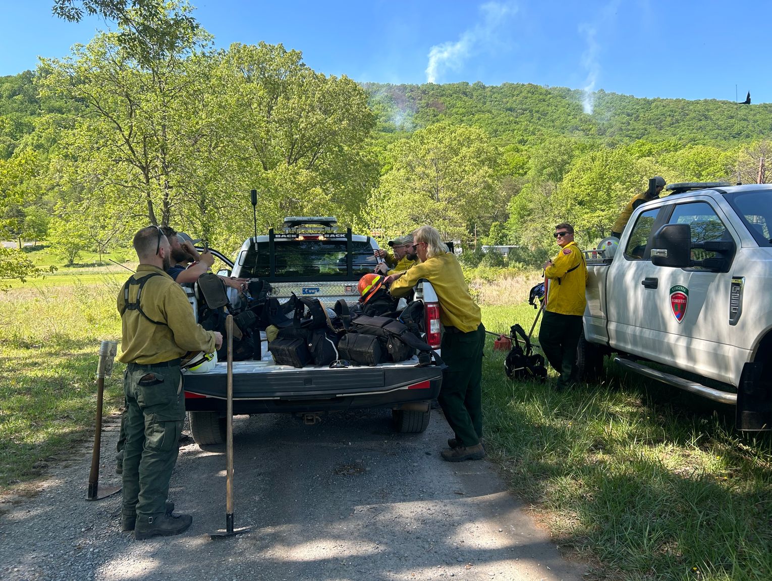 Wildfire Near Natural Bridge Station Contained