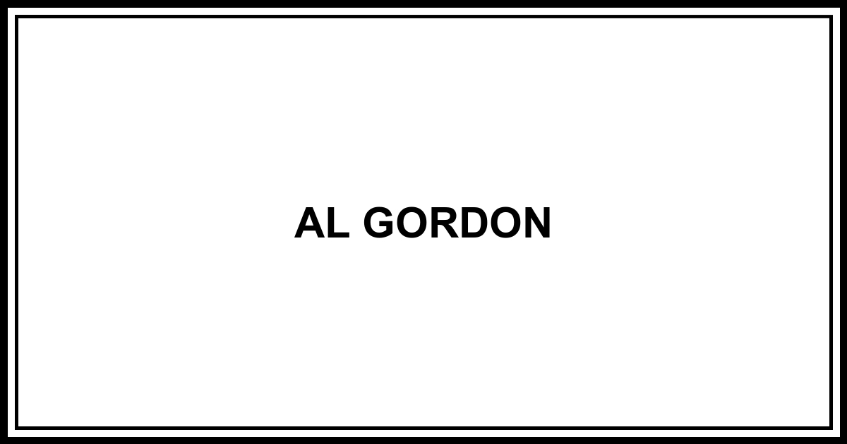 Obituary: AL GORDON