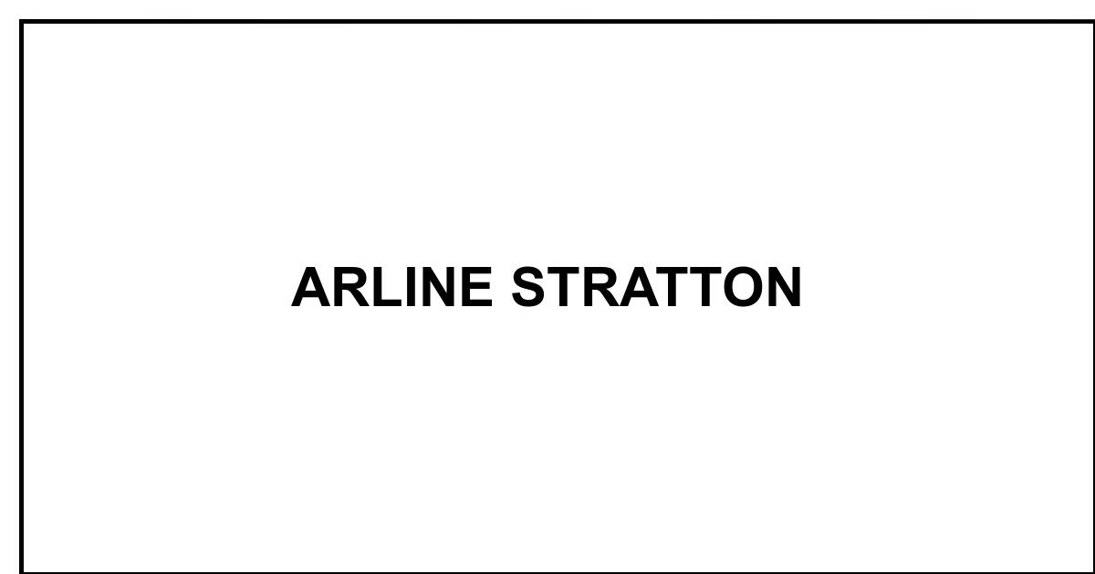 Obituary: ARLINE STRATTON