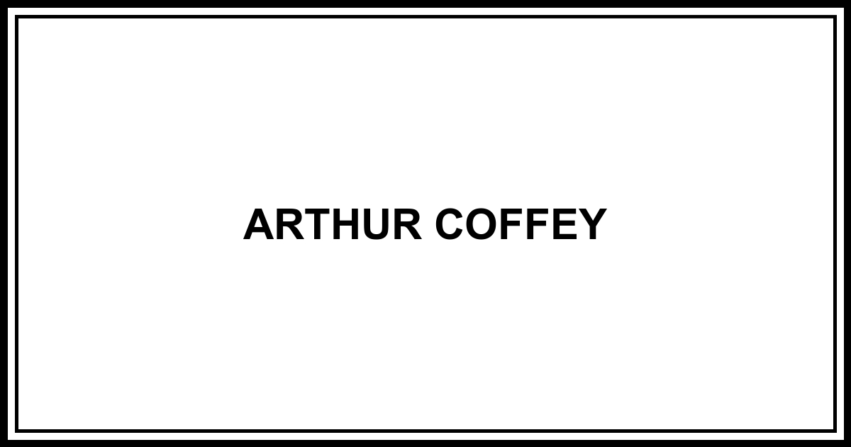 Obituary: ARTHUR COFFEY