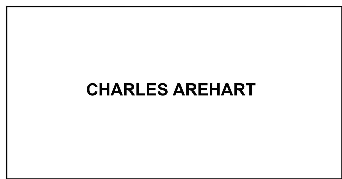 Obituary: CHARLES AREHART