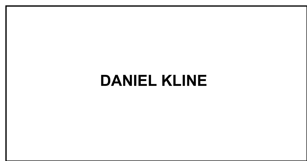 Obituary: DANIEL KLINE