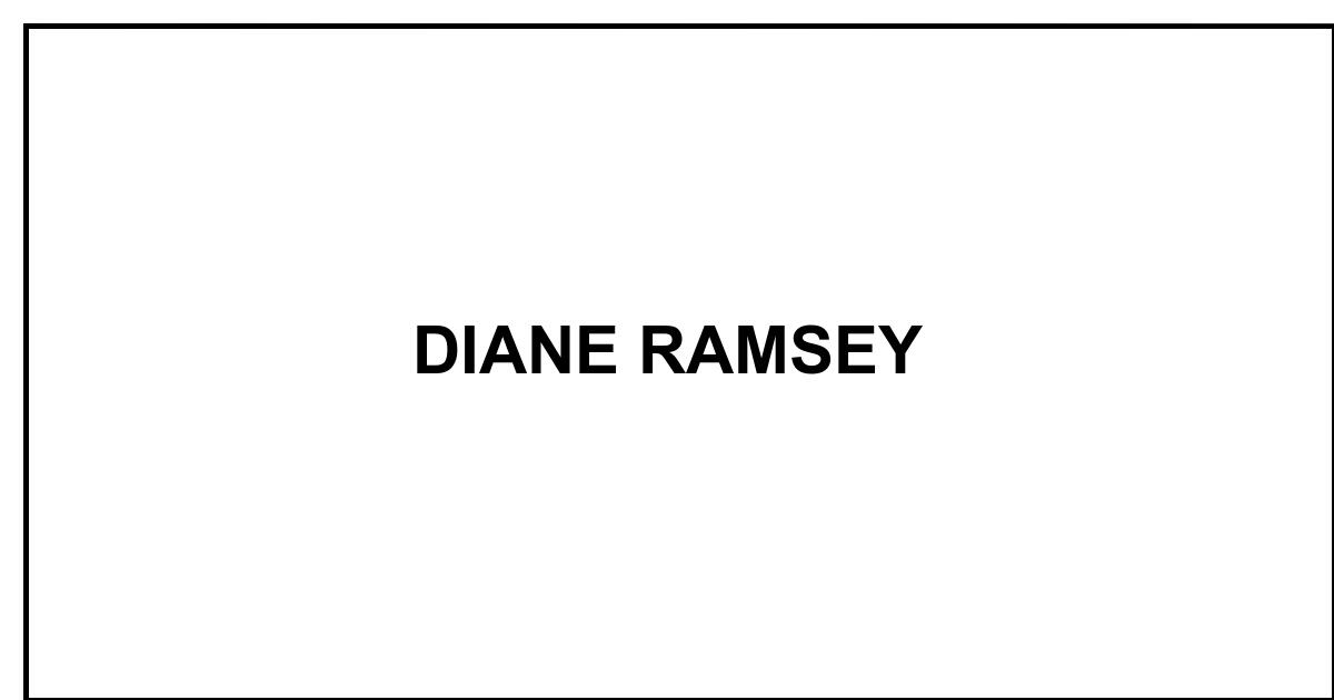 Obituary: DIANE RAMSEY