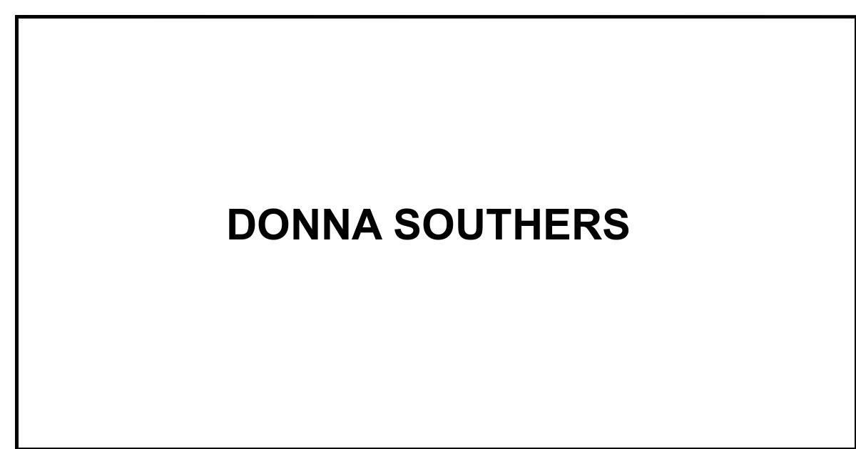 Obituary: DONNA SOUTHERS