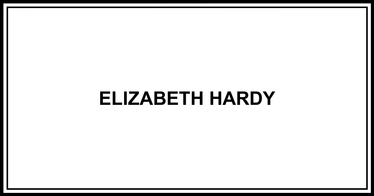 Obituary: ELIZABETH HARDY