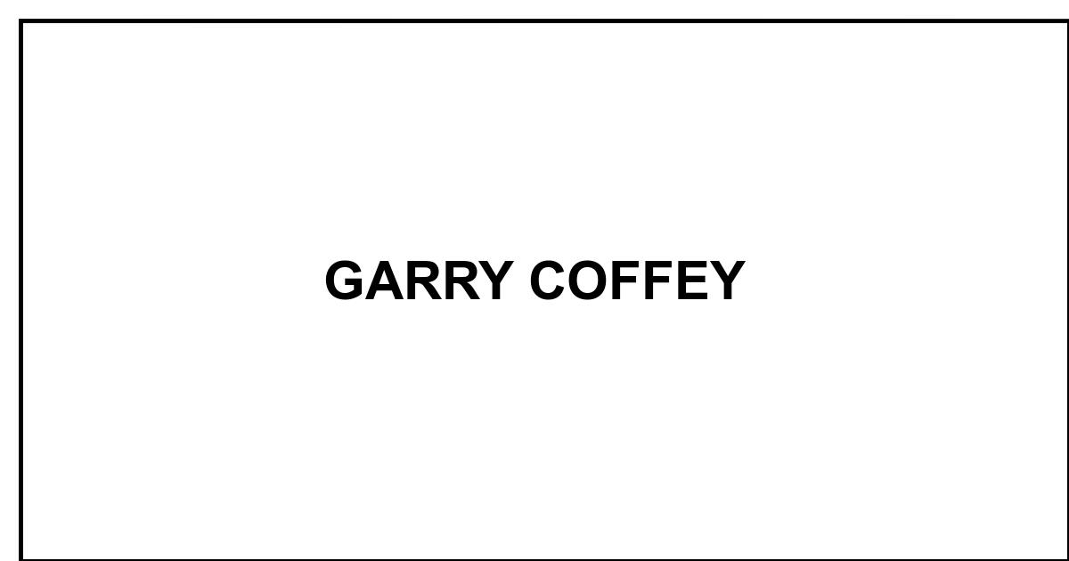 Obituary: GARRY COFFEY