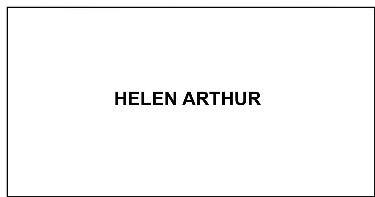 Obituary: HELEN ARTHUR