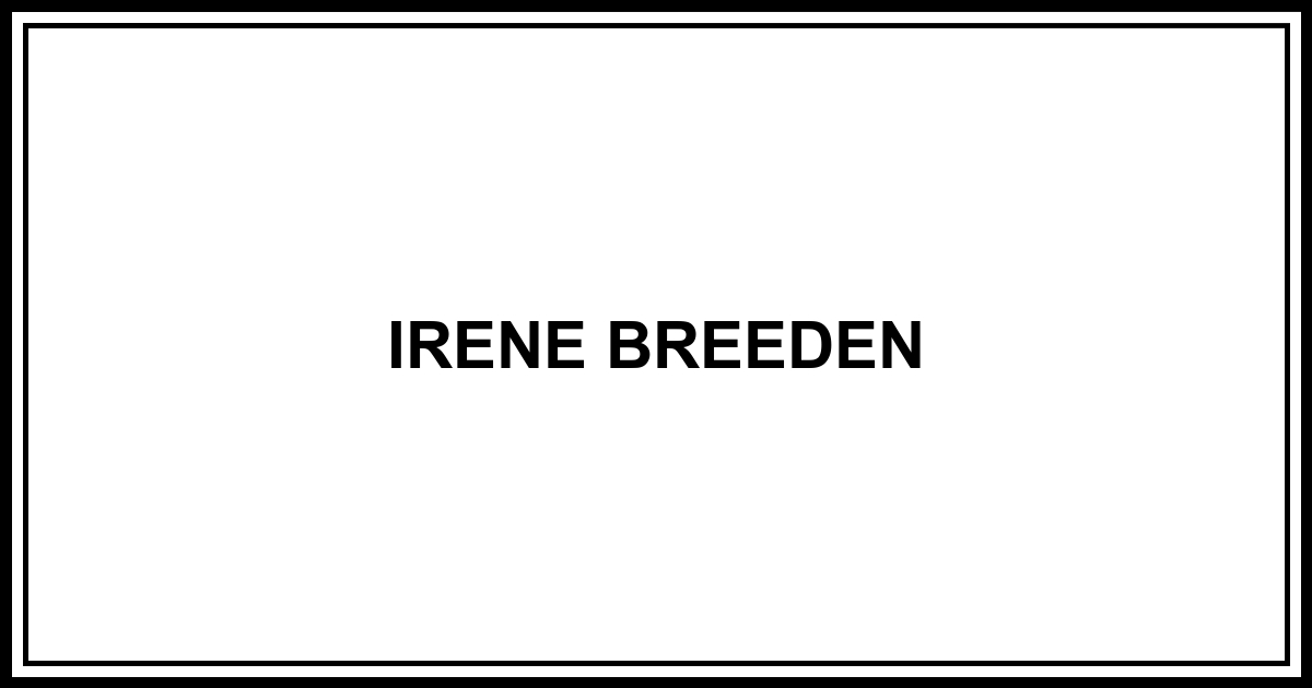 Obituary: IRENE BREEDEN