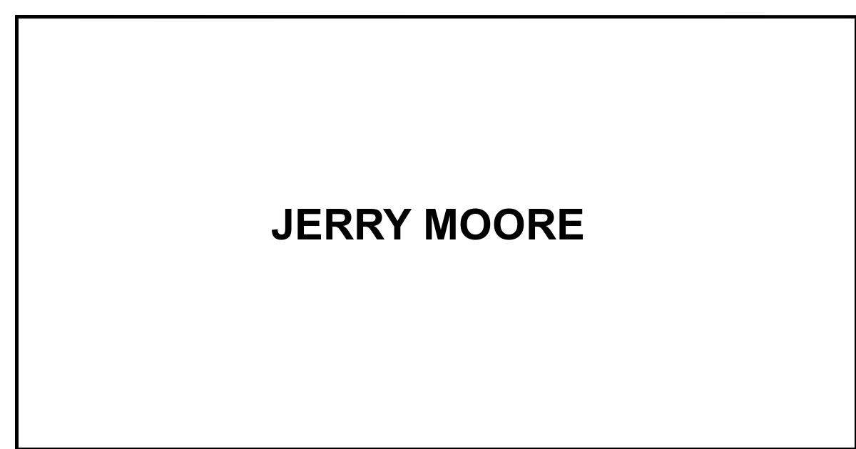 Obituary: JERRY MOORE