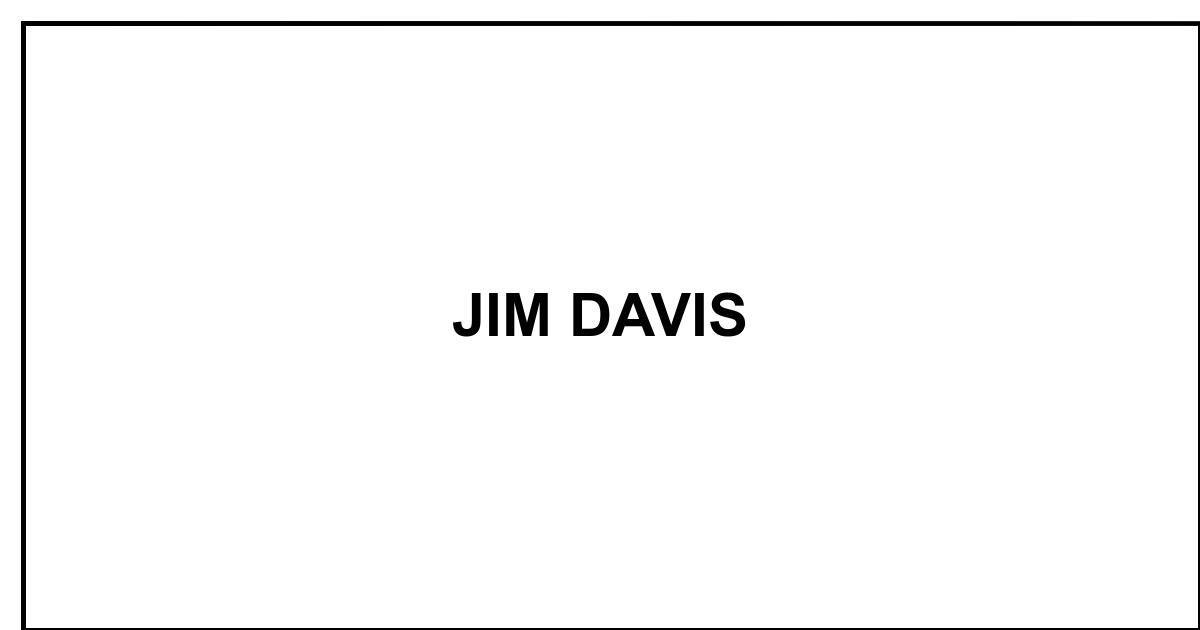 Obituary: JIM DAVIS