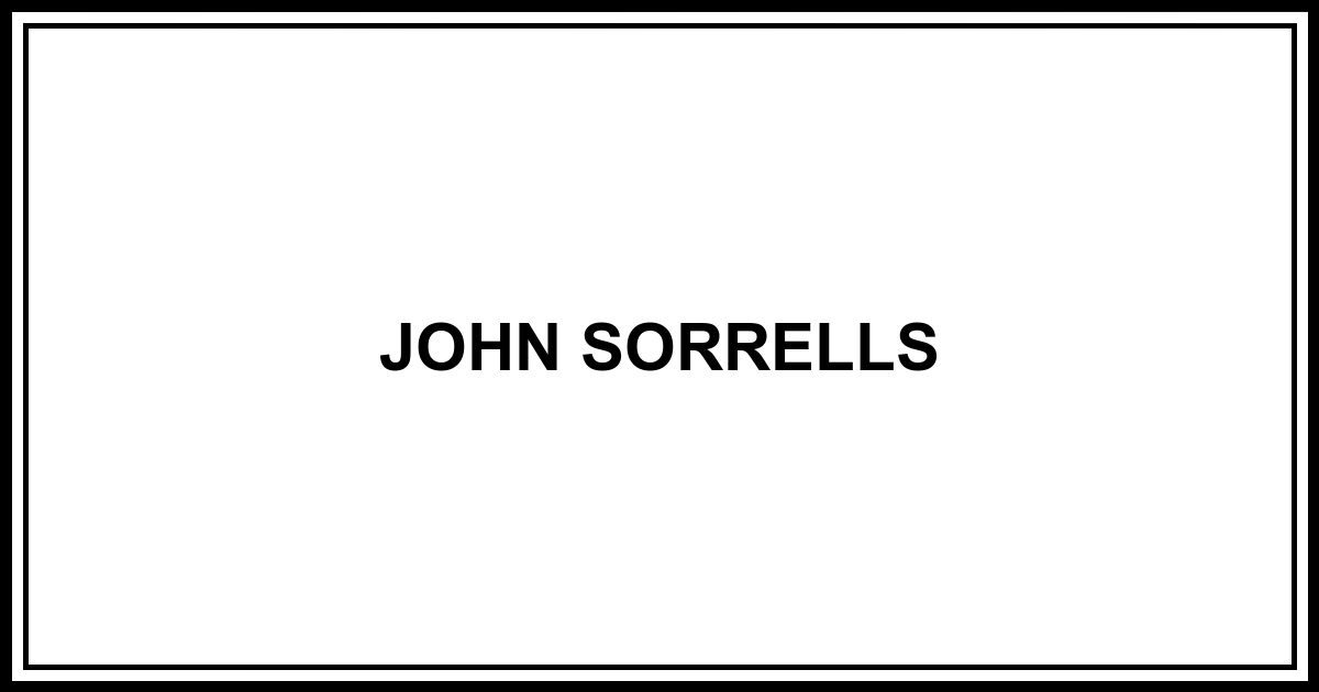 Obituary: JOHN SORRELLS