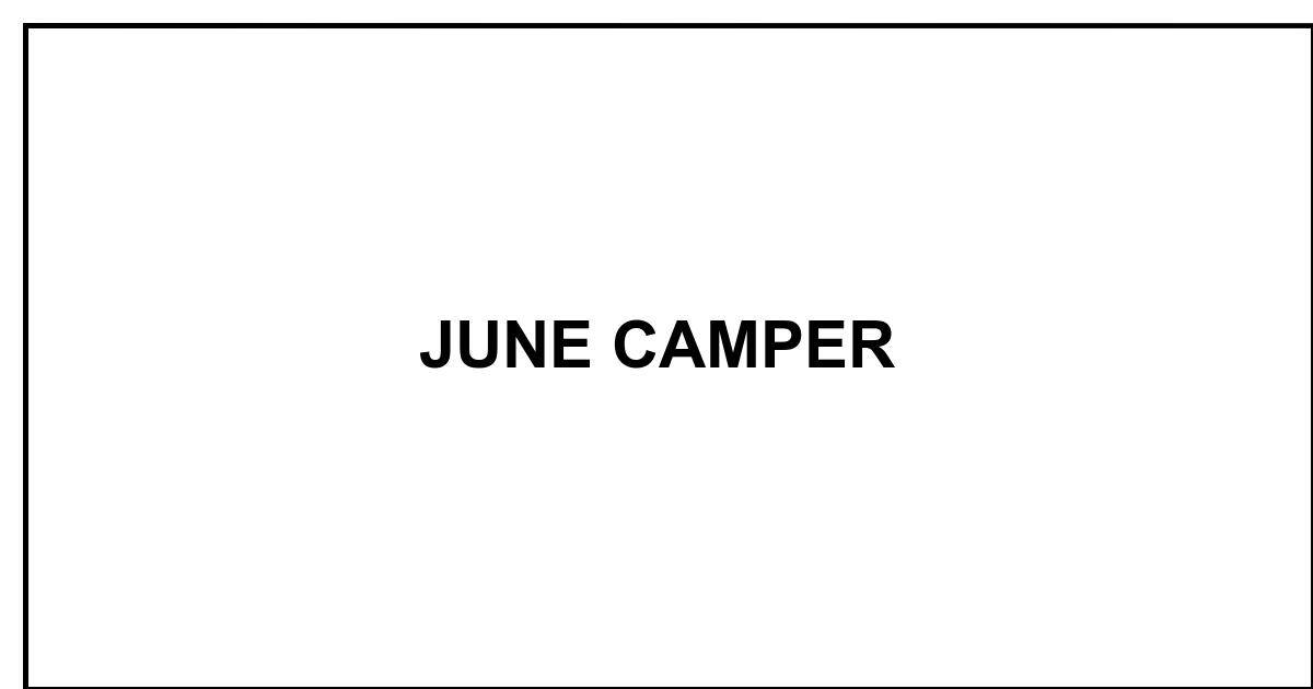 Obituary: JUNE CAMPER