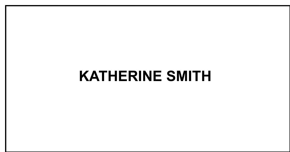 Obituary: KATHERINE SMITH