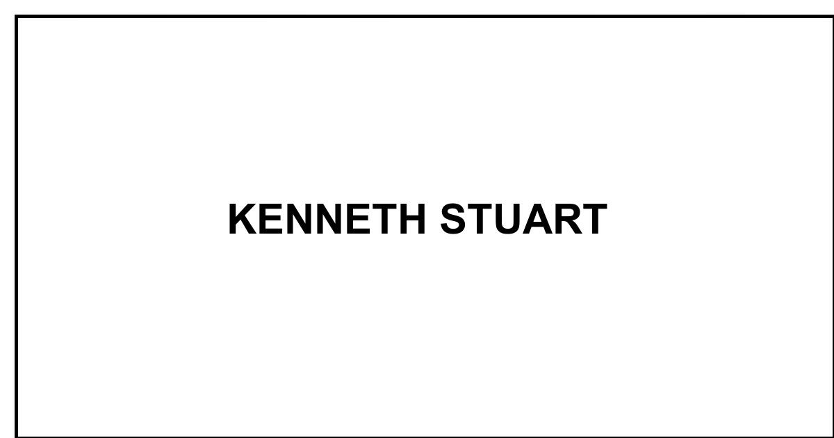 Obituary: KENNETH STUART