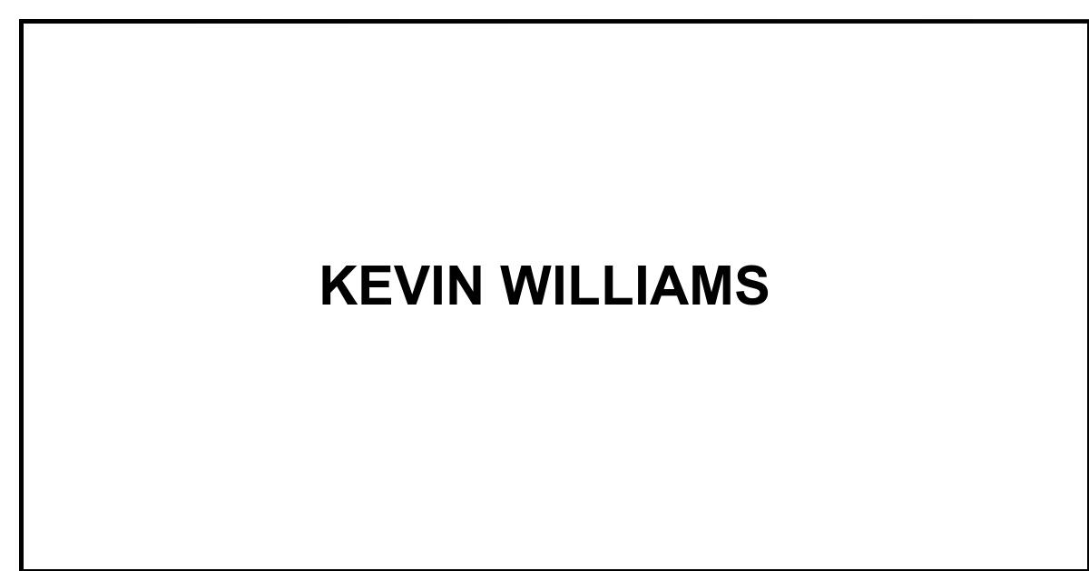Obituary: KEVIN WILLIAMS