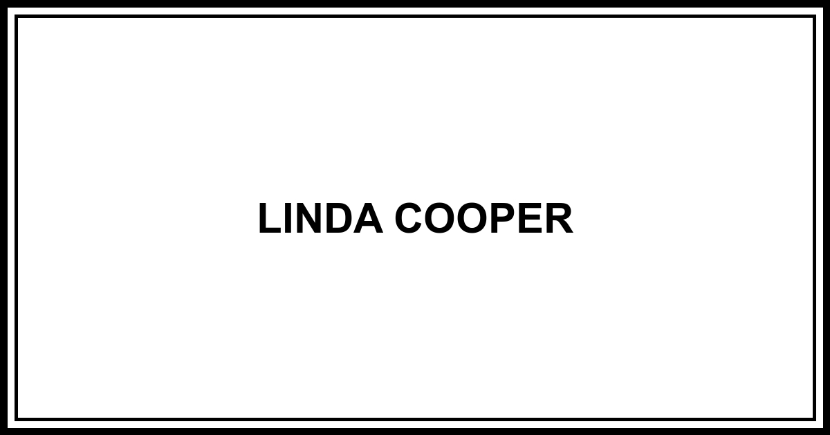 Obituary: LINDA COOPER