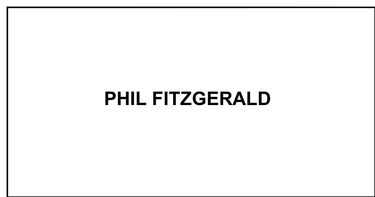 Obituary: PHIL FITZGERALD