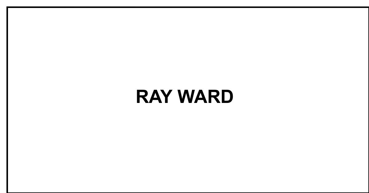 Obituary: RAY WARD