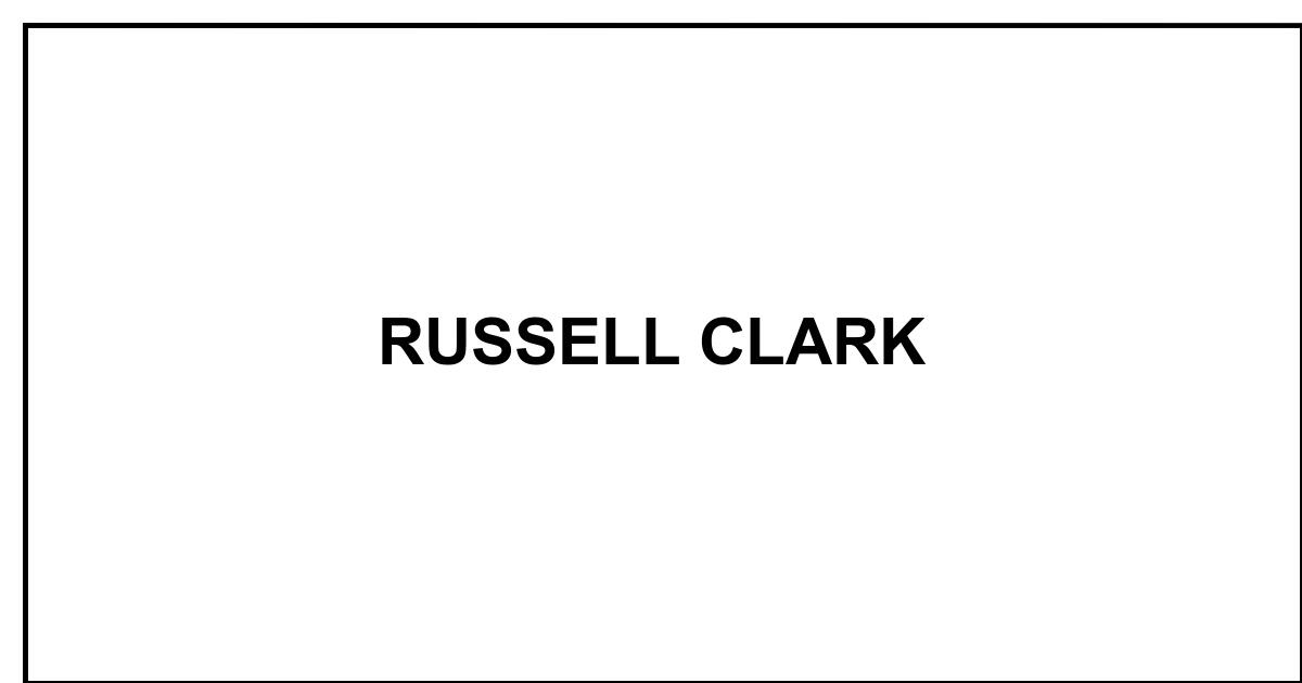 Obituary: RUSSELL CLARK