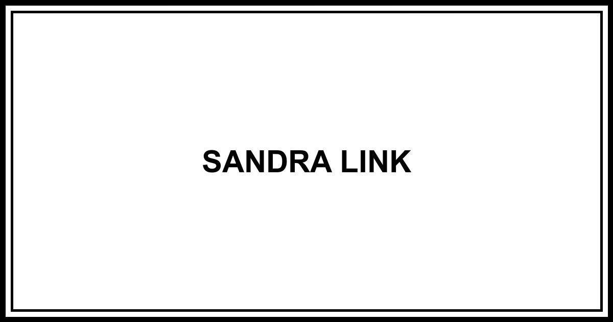 Obituary: SANDRA LINK