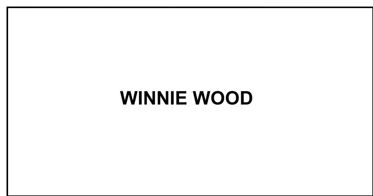 Obituary: WINNIE WOOD